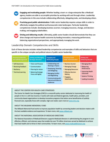 Public Sector Leadership Framework - National Association of Medicaid ...