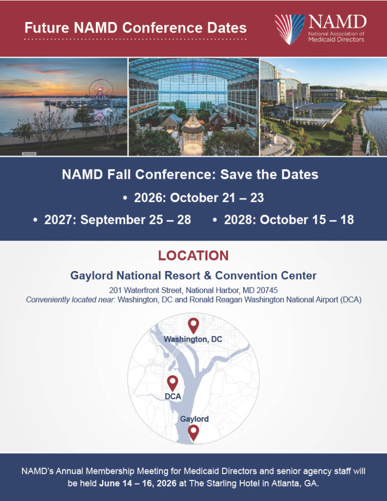 NAMD 2026 Fall Conference - National Association of Medicaid Directors